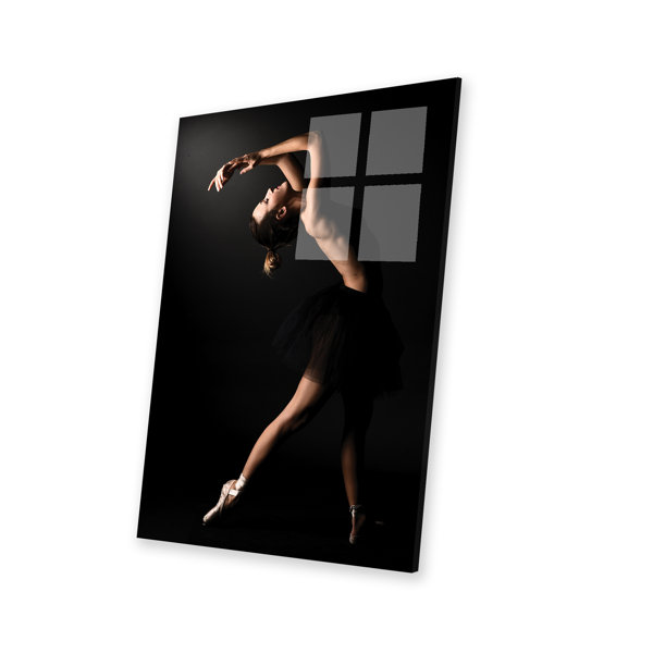 Ebern Designs Nude Ballerina Ballet Dancer With Tutu Dress And Shoes Iv On Plasticacrylic By